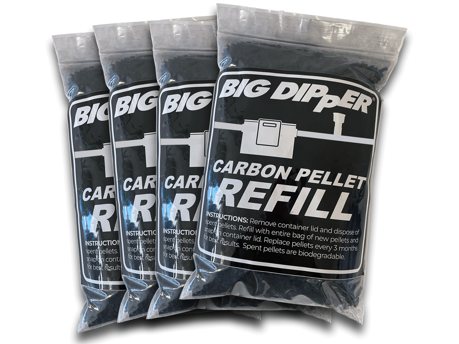Big Dipper Carbon Vent Filter Pellets 4 Pack