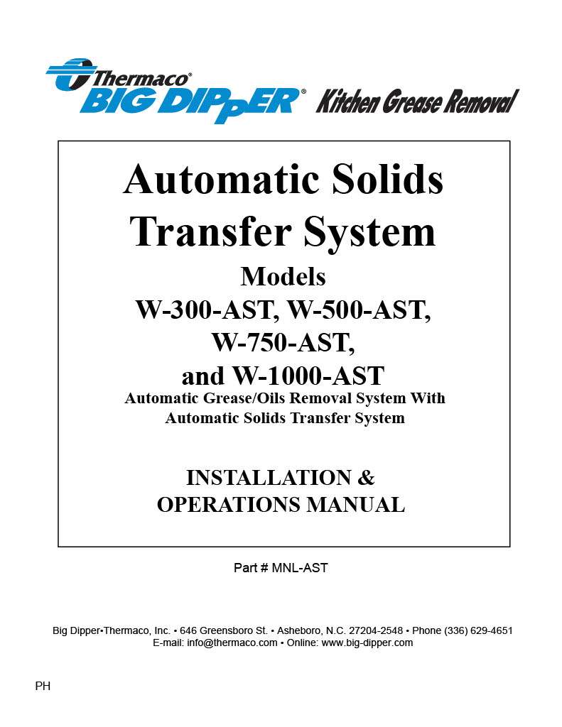 Comprehensive Manuals for Previous Big Dipper Models