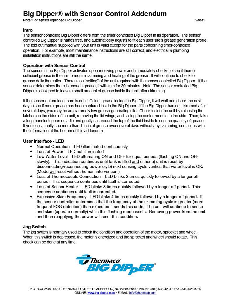 Comprehensive Manuals for Previous Big Dipper Models