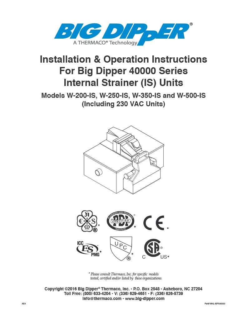 Comprehensive Manuals for Previous Big Dipper Models